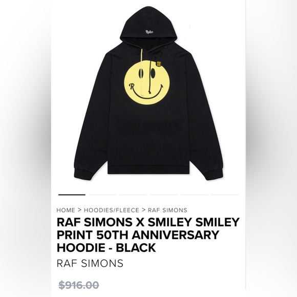 Raf Simons | Shirts | Raf Simons X Smiley Smileyprint 5th Anniversary ...
